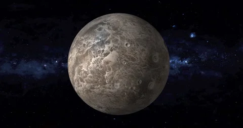 Ceres rotation isolated on milky way sta... | Stock Video | Pond5