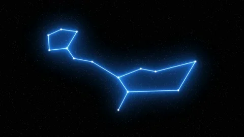 Cetus - Animated zodiac constellation sy... | Stock Video | Pond5