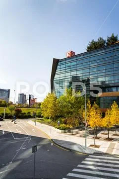 CEZ group company logo on headquarters building ~ Hi Res #81266288