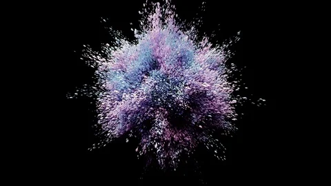 Cg Animation Color Dust Stock Footage ~ Royalty Free Stock Videos | Pond5
