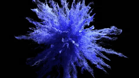 Cg animation of color powder explosion o... | Stock Video | Pond5