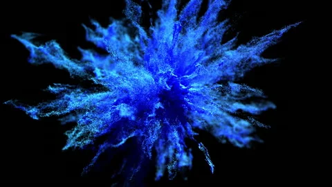 Cg animation of color powder explosion o... | Stock Video | Pond5