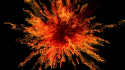 Cg animation of color powder explosion o... | Stock Video | Pond5