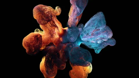 Cg animation of color powder explosion o... | Stock Video | Pond5