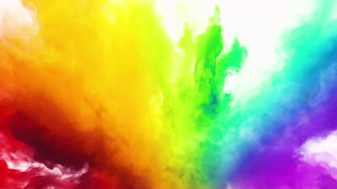 Cg animation of colorful smoke explosion... | Stock Video | Pond5