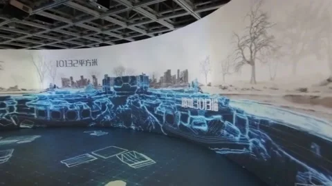 CG Animation Stereo Projection Restored ... | Stock Video | Pond5