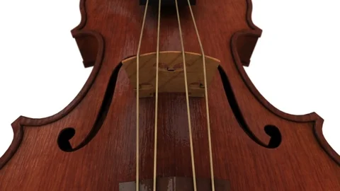 CG animation of a violin isolated agains... | Stock Video | Pond5