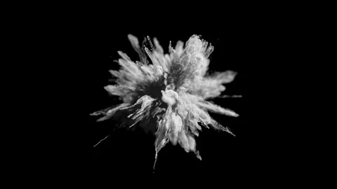 Cg animation of white powder explosion o... | Stock Video | Pond5