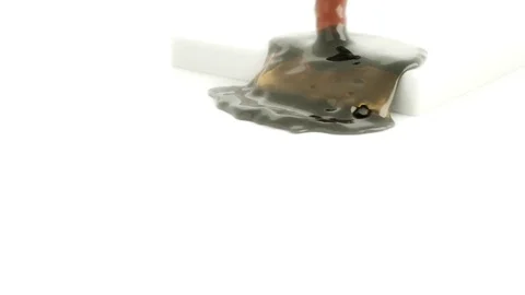 CG fluid animation on a white background... | Stock Video | Pond5