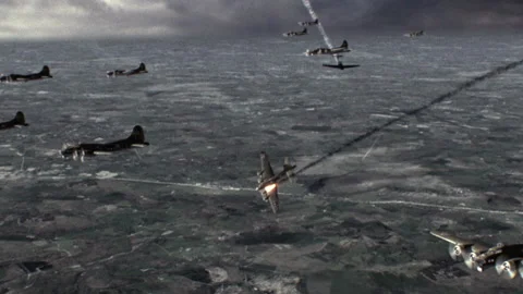 CGI Animation of Boeing B-17 Flying Fort... | Stock Video | Pond5