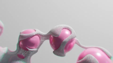 CGI Animation: connected cell nuclei env... | Stock Video | Pond5