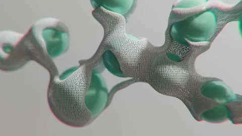 CGI Animation: connected cell nuclei env... | Stock Video | Pond5