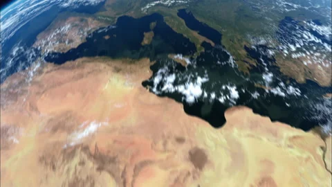 CGI animation of earth spinning in conti... | Stock Video | Pond5