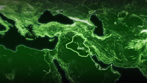 CGI animation of Iraq plan zooming into ... | Stock Video | Pond5