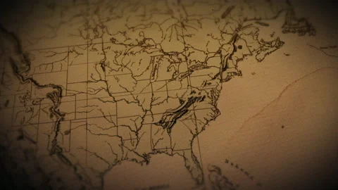 CGI animation of map of North America sp... | Stock Video | Pond5