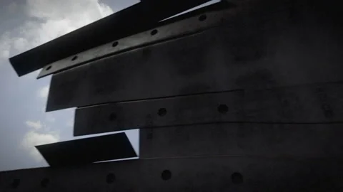 CGI animation of pieces of wood form sid... | Stock Video | Pond5