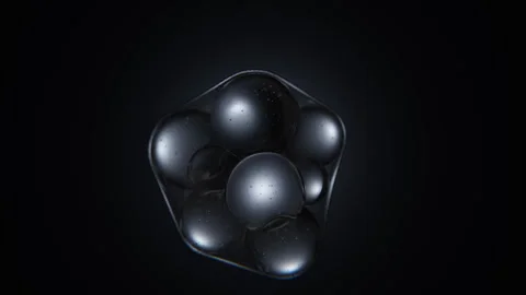 Cgi black water Bubble Spheres moving ar... | Stock Video | Pond5
