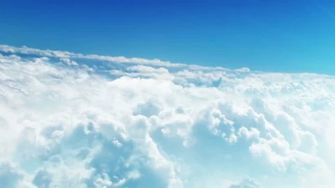 CGI of Flying through Clouds | Stock Video | Pond5