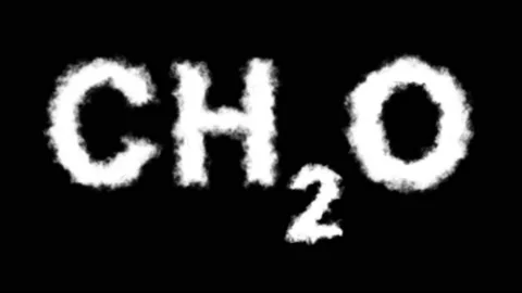 CH2O or Formaldehyde Molecule Symbol Smo... | Stock Video | Pond5