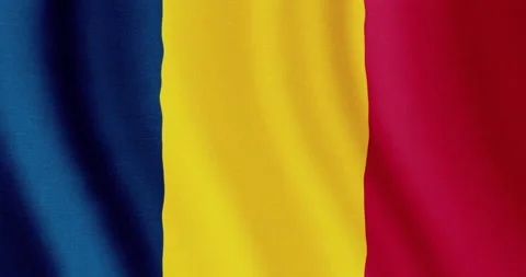 Chad flag backdrop seamless animation. | Stock Video | Pond5