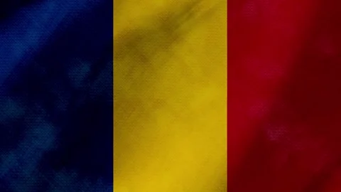 chad flag waving background with real fa... | Stock Video | Pond5