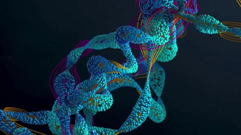 Chain of amino acid or bio molecules cal... | Stock Video | Pond5