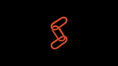 Chain link shape icon brown color animat... | Stock Video | Pond5