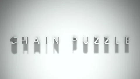 chain puzzle 3D title animation white te... | Stock Video | Pond5