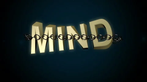 Chained mind text breaks free concept. a... | Stock Video | Pond5