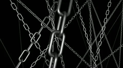 Chains with Alpha Looping Animated Backg... | Stock Video | Pond5