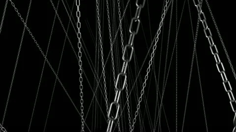 Chains With Alpha Two Looping Animated B... | Stock Video | Pond5