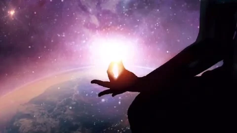 chakra healing, animation video of om me... | Stock Video | Pond5