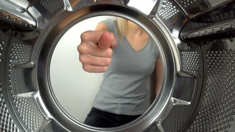 chamber is inside drum of washing machin... | Stock Video | Pond5