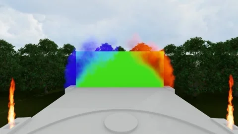 champion podium green screen animation | Stock Video | Pond5