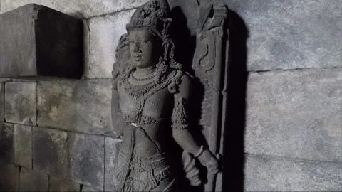 Chandra Statue inside Nandi Temple Cell,... | Stock Video | Pond5