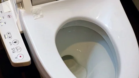 Change of jet sprays inside a toilet bowl with electronic control bidet