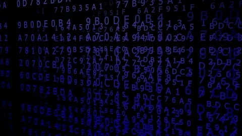 Changing blue hexadecimal codes, loop-ab... | Stock Video | Pond5