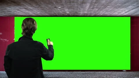 Changing Channels Green Screen Outdoor B... | Stock Video | Pond5