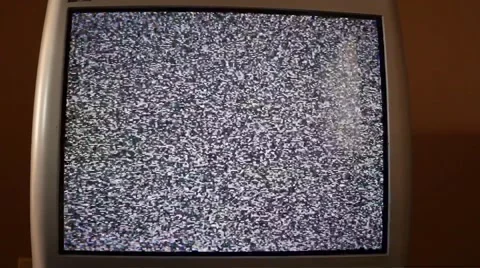 Changing channels on an old TV with stat... | Stock Video | Pond5