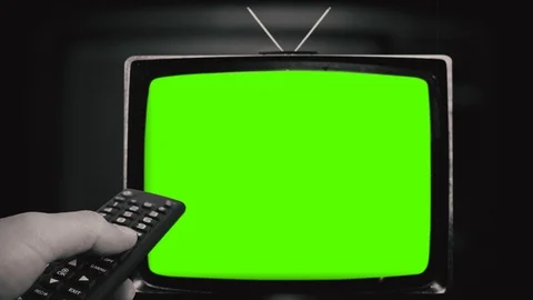 Changing Channels TV Green Screen Old Fi... | Stock Video | Pond5
