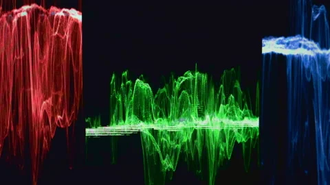 Changing waveforms in step info graphic ... | Stock Video | Pond5