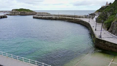 Channel of sea water that enters the fis... | Stock Video | Pond5