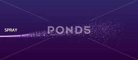 Chaotic particles in empty space. Dynamic background. Vector illustartion. Illustration #107855276