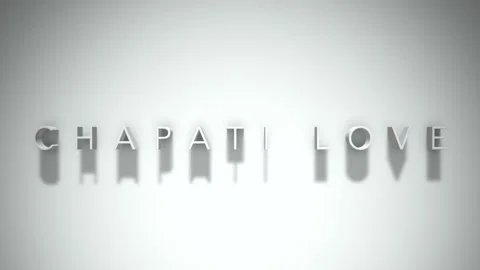chapati love 3D title animation white te... | Stock Video | Pond5