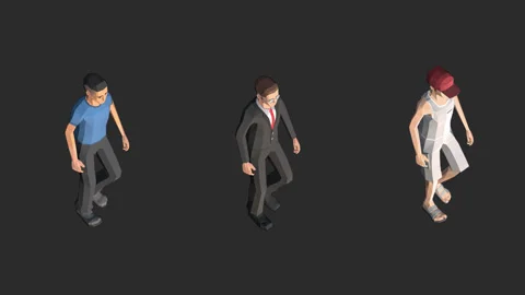 Character Man walking looping animation ... | Stock Video | Pond5