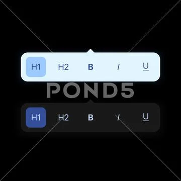Character Menu Bubble. Select Font Type. Text editor mini icons. Bold ...