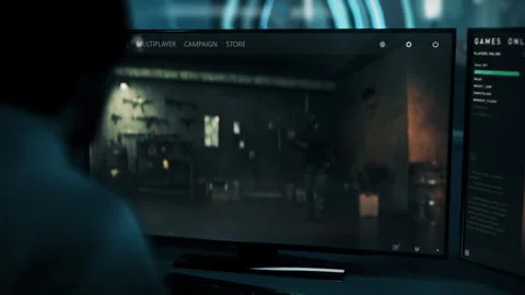 Character selection menu inside of the n... | Stock Video | Pond5