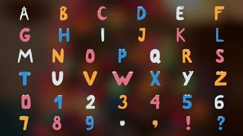 Characters Alphabet | After Effects ~ After Effects #268544597