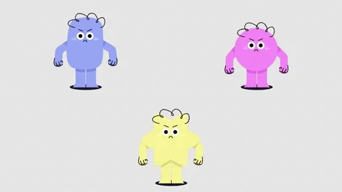 Characters Emotions Explainer Motion Gra... | Stock Video | Pond5