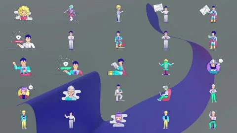 Characters Pack For Explainers for After Effects ~ After Effects #265961981